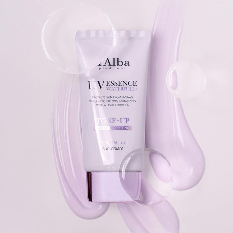 Protección Solar d'Alba Piedmont Waterfull Tone-Up Cream (Morada) 50 m ...