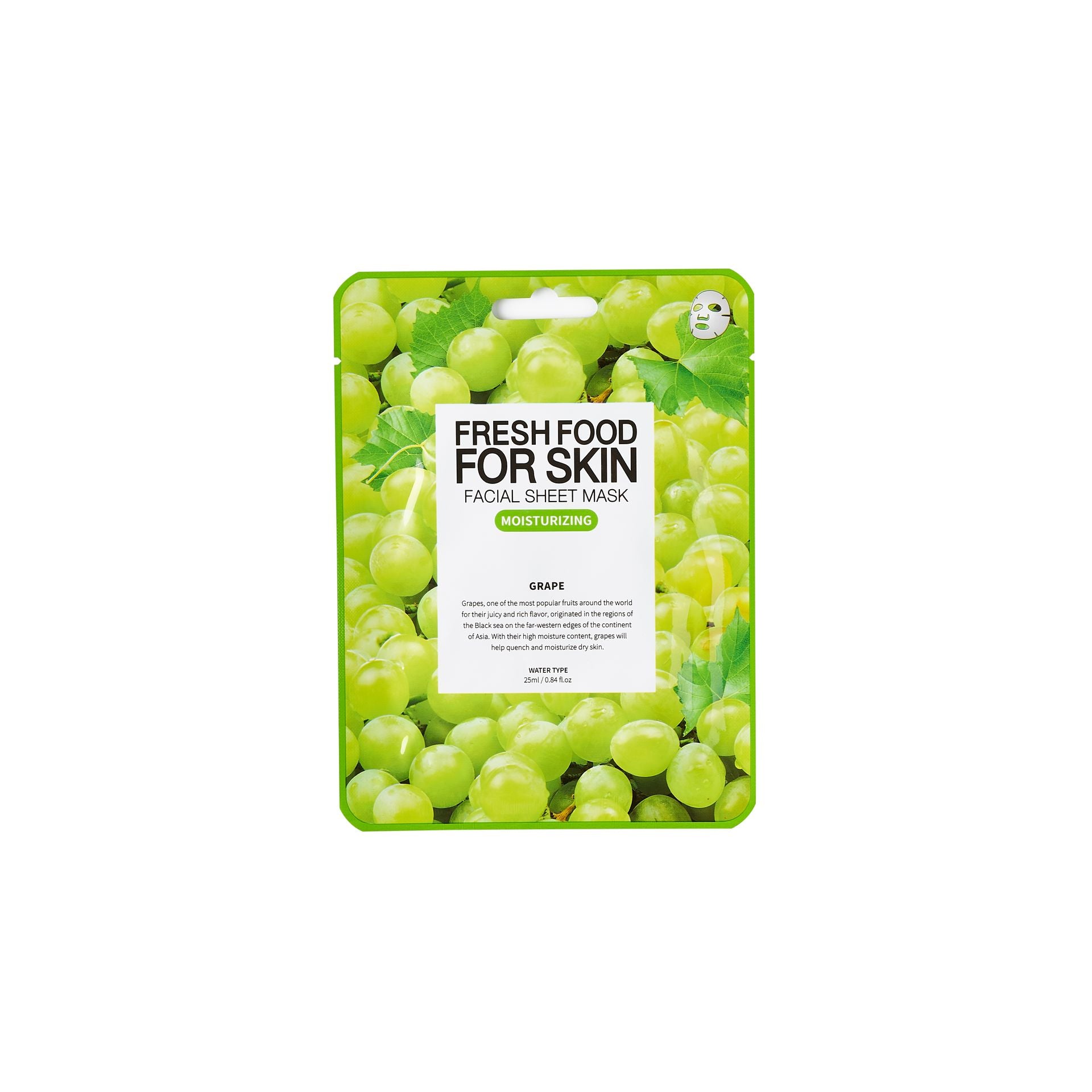 Buy Farm Skin Freshfood For Skin Facial Sheet Mask (Grape) 25ml ...