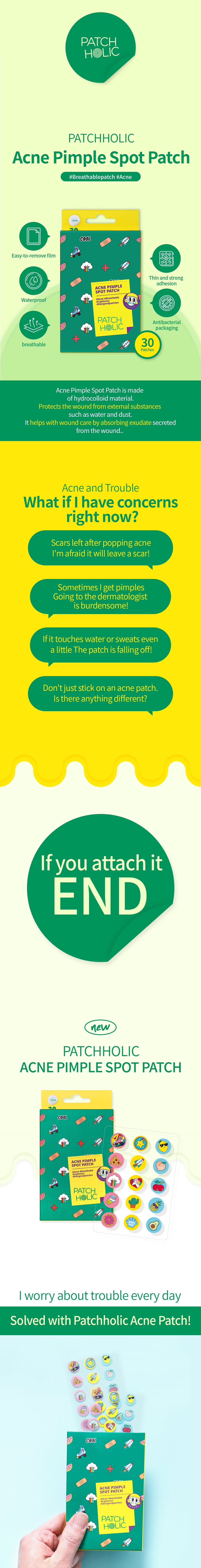 Buy Patches PATCH HOLIC Acne Pimple Spot Patch – Planet Skin