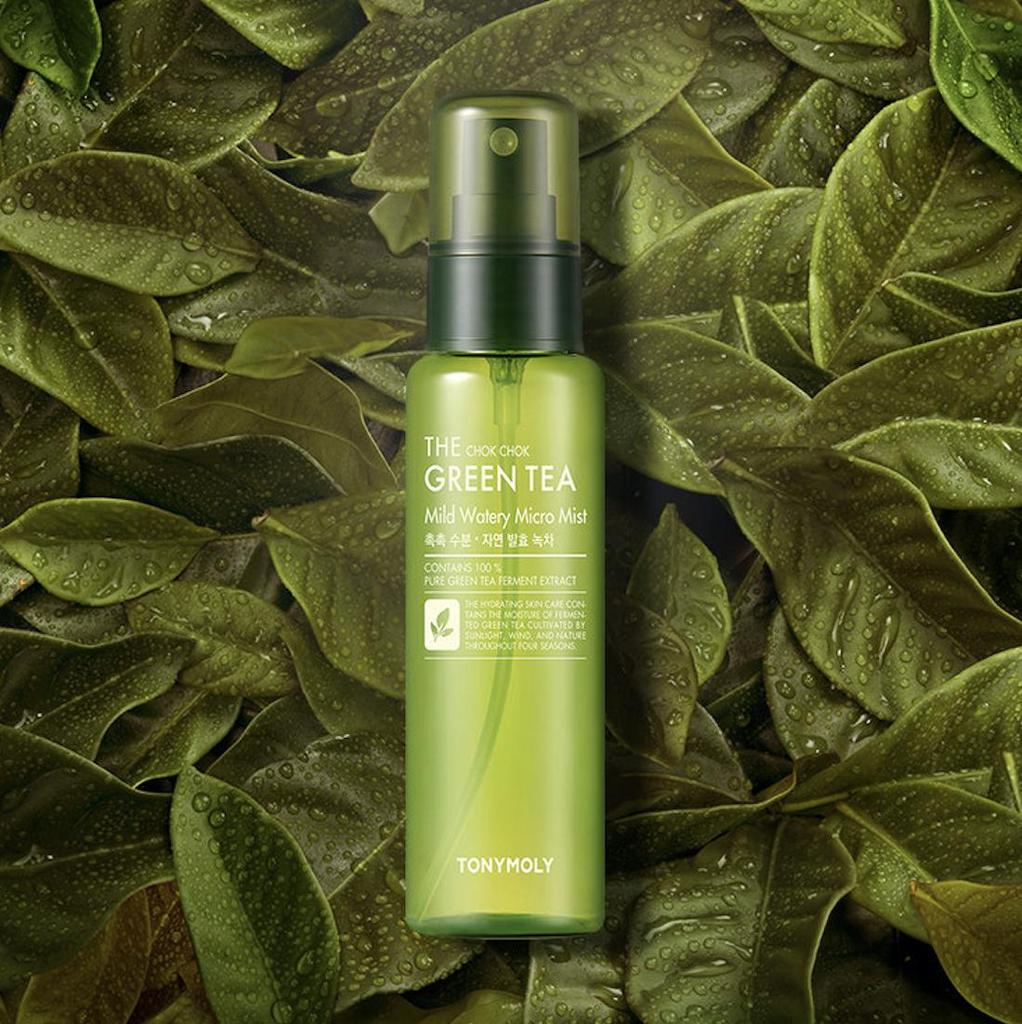 Burma facial Tonymoly The Chok Chok Green Tea Mild Watery Mist 55ml ...