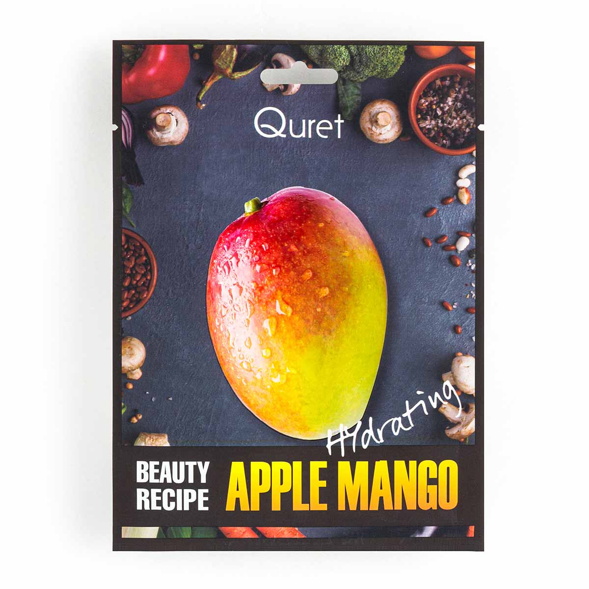 Buy Quret Beauty Recipe Mask Apple Mango[Hydrating] 25g facial mask ...